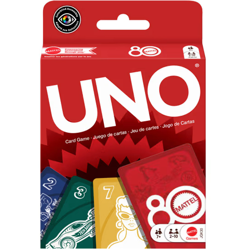 Mattel -Uno - Mattel 80 - kártyajáték I Játékliget.hu - jateklig